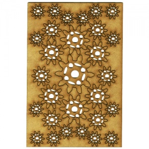 Wood Cog Shapes Style 5 for altered art and craft projects